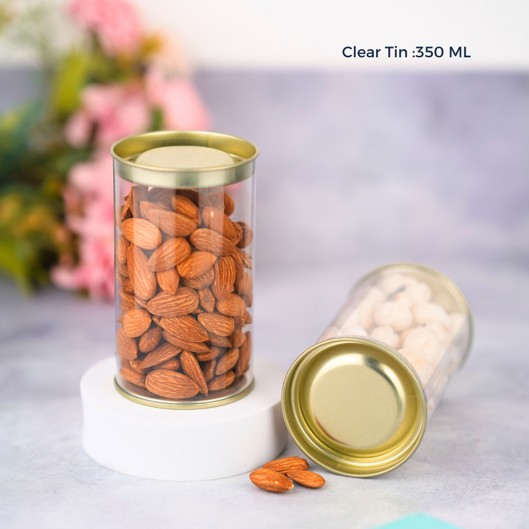 Clear tin 350ml | Rs. 23.40 per Piece | Box of 700 Pieces ; Ezee Pack
